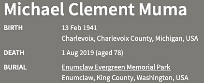 Michael Muma 1941-2019